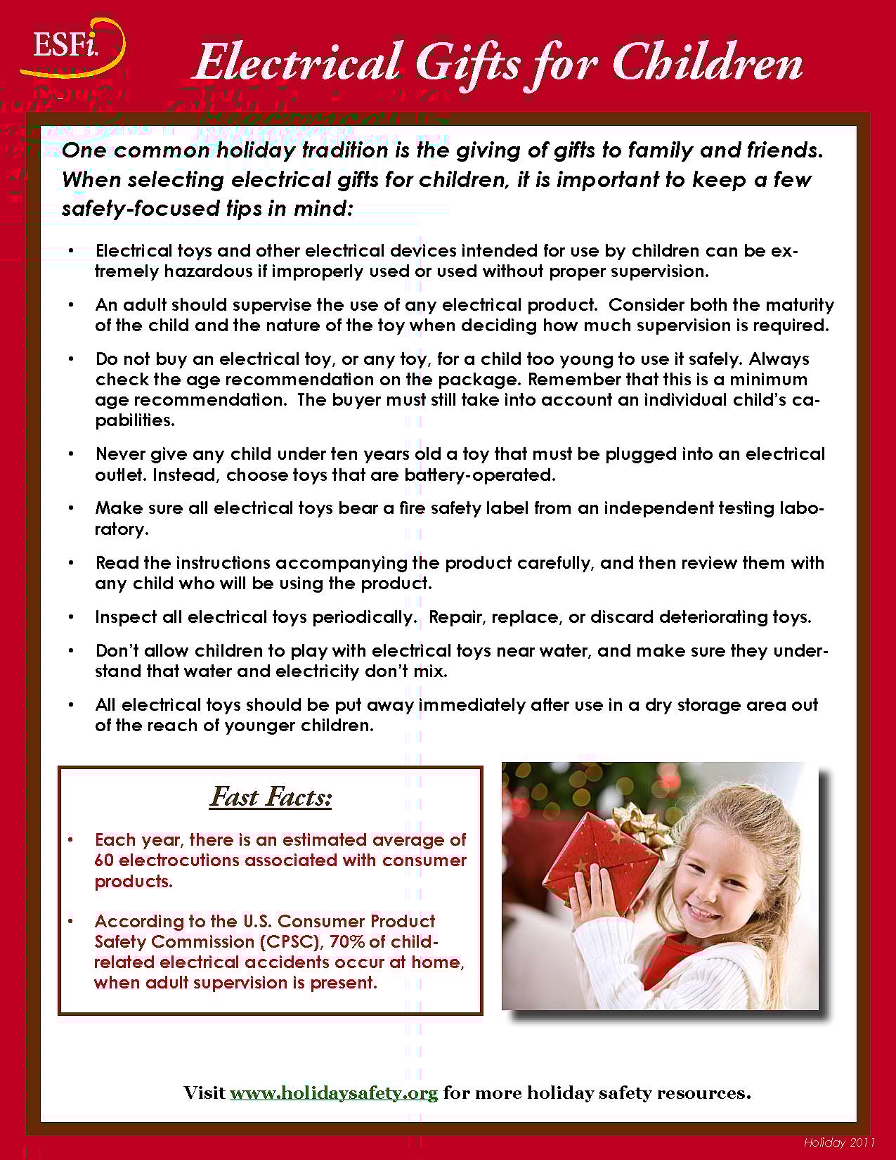 Electrical Gifts for Children - Electrical Safety Foundation