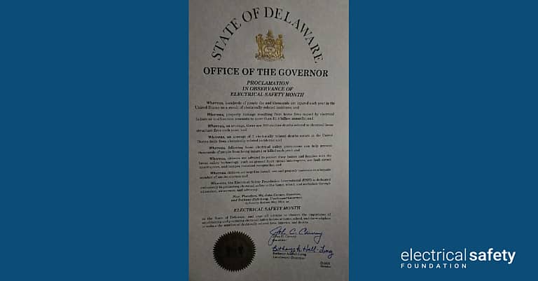 2024 National Electrical Safety Month Proclamations - Electrical Safety ...