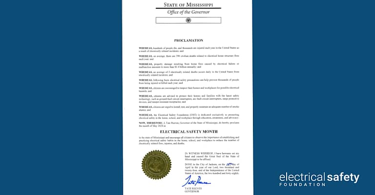 2024 National Electrical Safety Month Proclamations - Electrical Safety ...