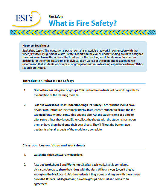 What is Fire Safety? - An Introductory Guide - Electrical Safety Foundation