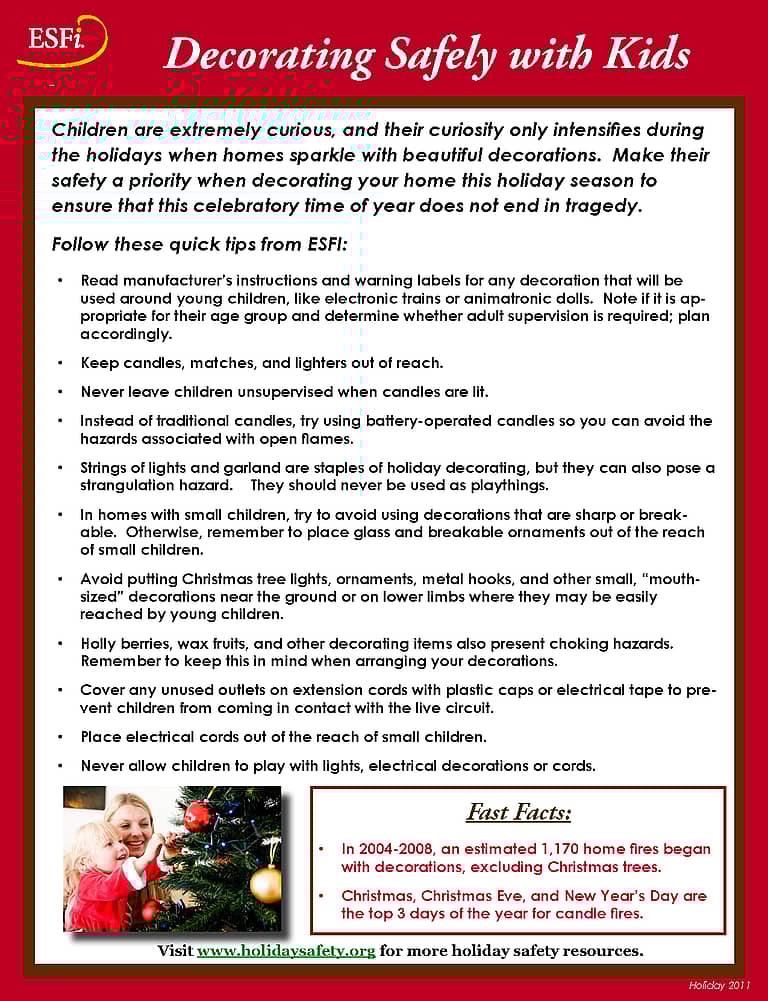 Decorating Safely with Kids - Electrical Safety Foundation