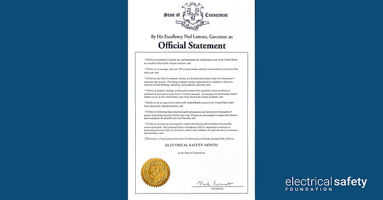 2024 National Electrical Safety Month Proclamations - Electrical Safety ...