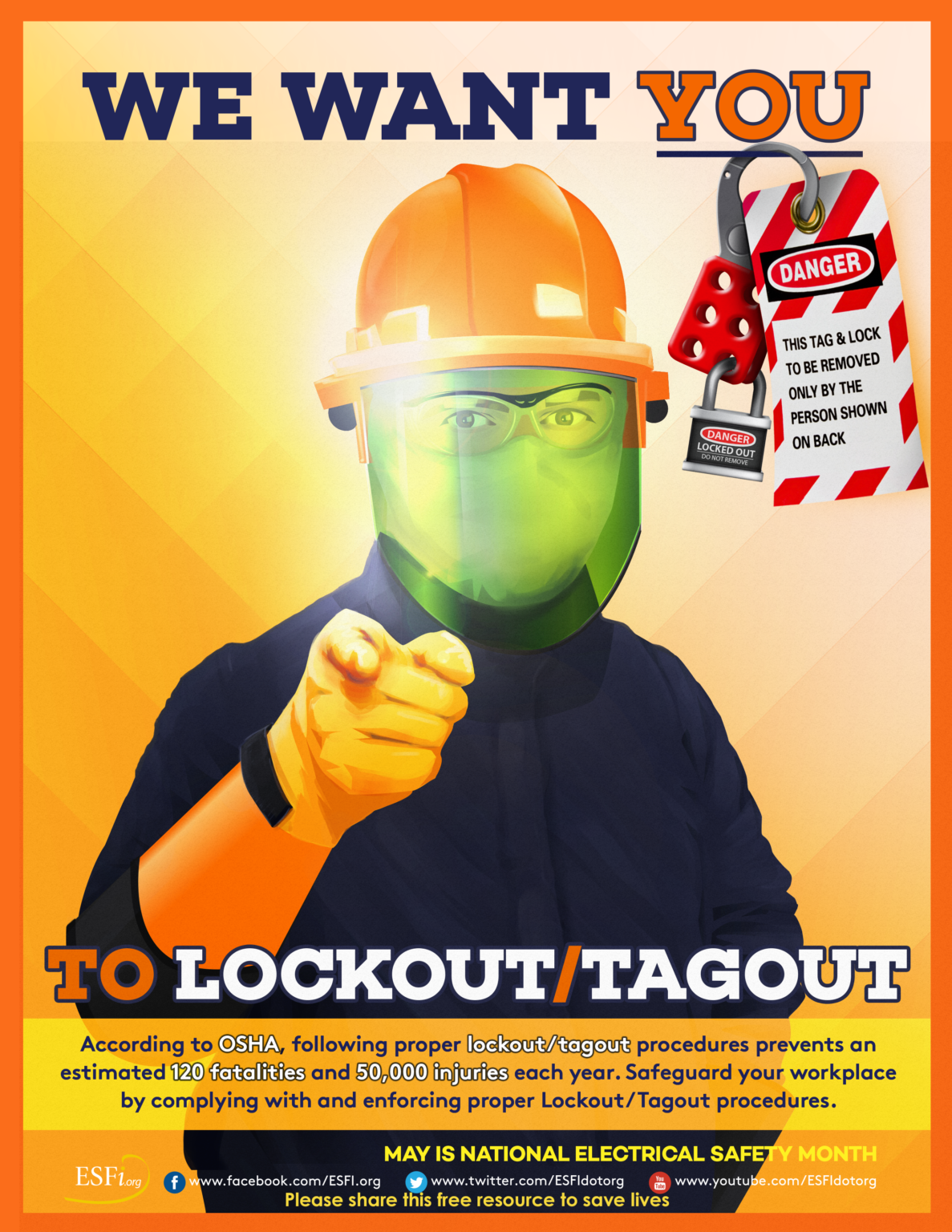 We Want You to Lockout / Tagout - Electrical Safety Foundation ...