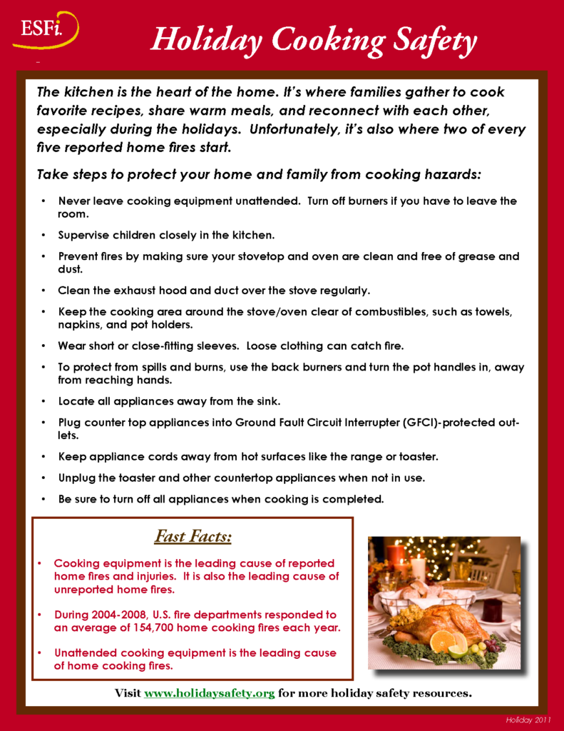 Holiday Cooking Safety - Electrical Safety Foundation