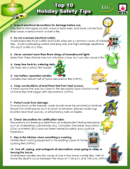 Top 10 Holiday Safety Tips Electrical Safety Foundation Top 10 Holiday Safety Tips Electrical Safety Foundation